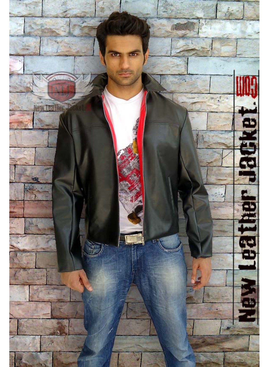 Layer Cake Black Leather Jacket